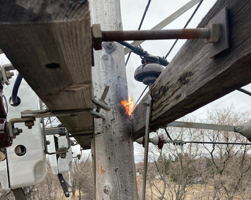Pole fires: a leading cause of springtime outages